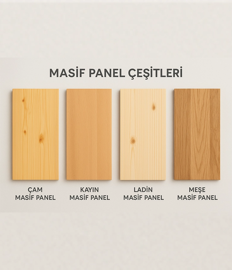 Masif Panel Çeşitleri | Dayanıklı ve Doğal Ahşap Paneller